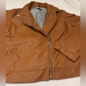 a.n.a | Jackets & Coats | Jacket Ana Brown Faux Leather Moto Jacket ...